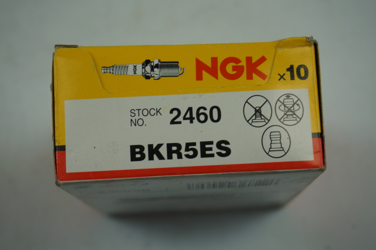 NGK V POWER BKR5ES SPARK PLUGS PACK OF 10 #2460 NOS | Factory OEM Parts