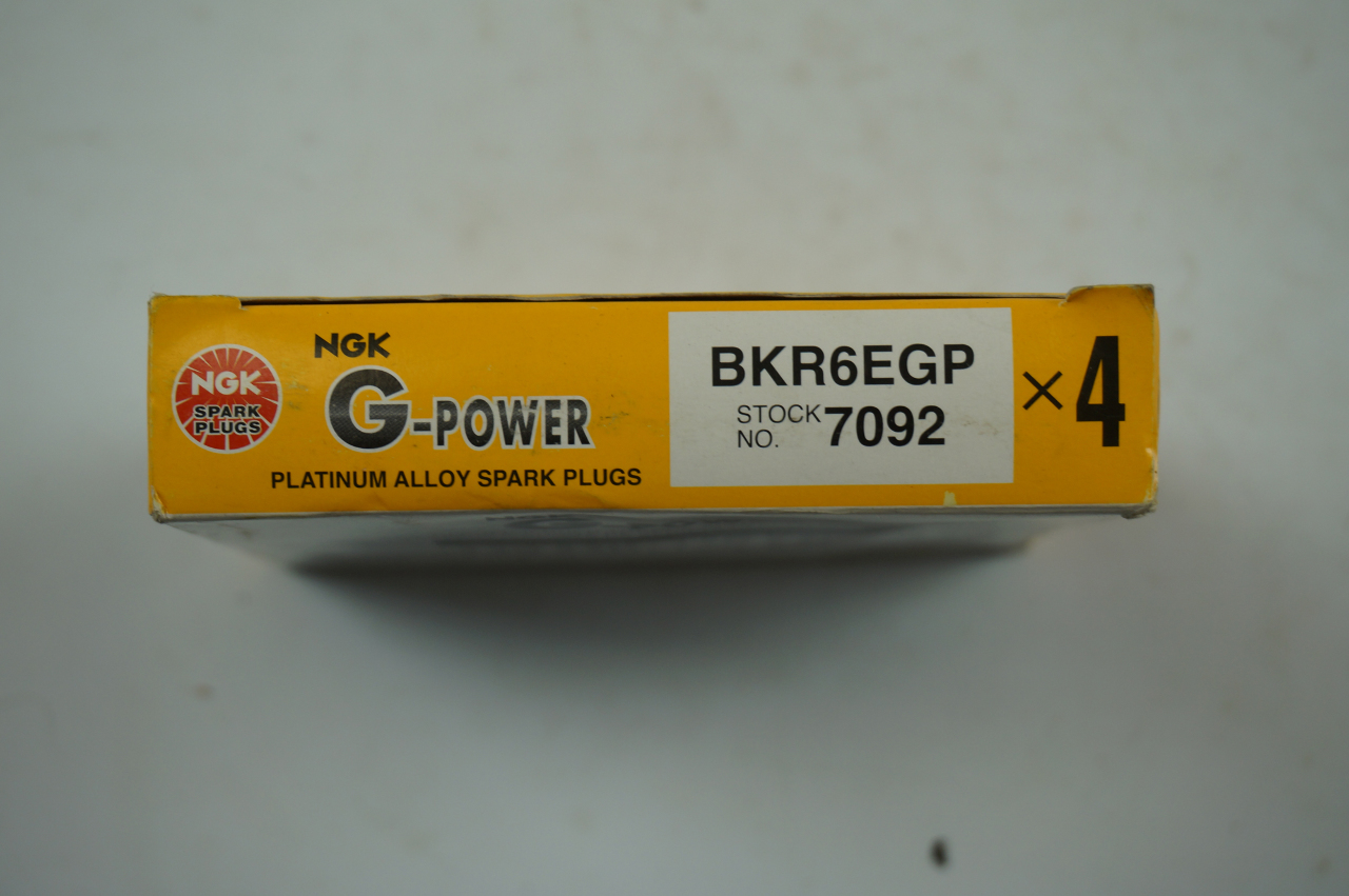 NGK V POWER BKR6EGP SPARK PLUGS PACK OF 4 #7092 NOS | Factory OEM Parts