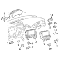 2014-2015 Chevrolet Corvette C7 Radio Display Screen New OEM 23476338 ...